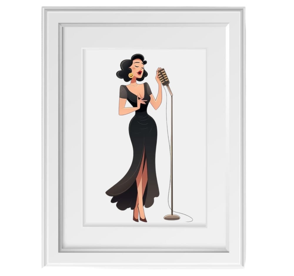 Singer Animated Clipart PNG Digital Files on a Transparent - Etsy Australia