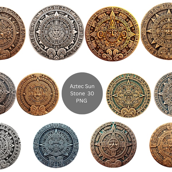 Aztec Sun Stone - Etsy