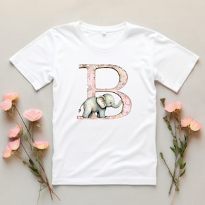 Elephant Alphabet Watercolor, Elephant Letters, Transparent Background ...