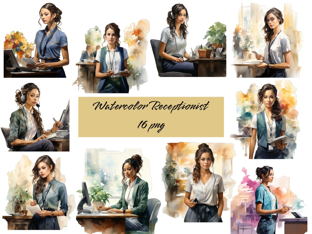 Receptionist Clipart, Transparent Background, High Quality, Clipart ...