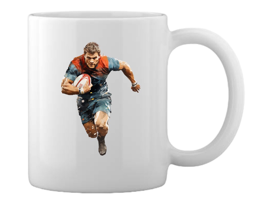 Watercolor Rugby Clipart PNG Digital Files on a Transparent - Etsy UK