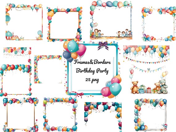 Borders Birthday Party Clipart Clipart Suggest