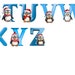 Christmas Penguin Alphabet, Letters Png, Alphabet Png, Instant Download ...