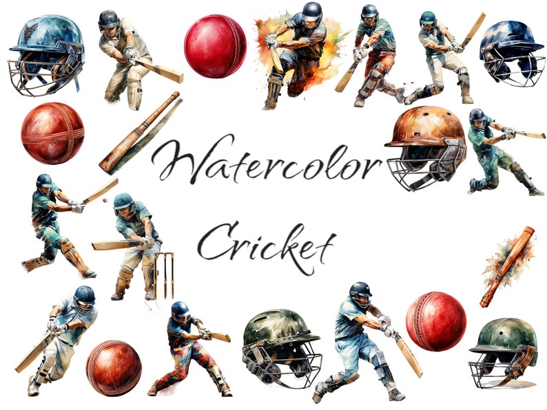 Watercolor Cricket Clipart, PNG Digital Files on a Transparent ...