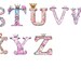 Watercolor Princess Alphabet Clipart, Pink Letters Png, Transparent ...