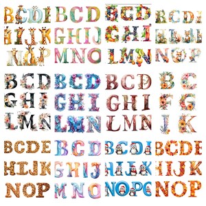 ALPHABET MEGA BUNDLE, 3000+ Images, Lifetime Access, 120+ Alphabets ...