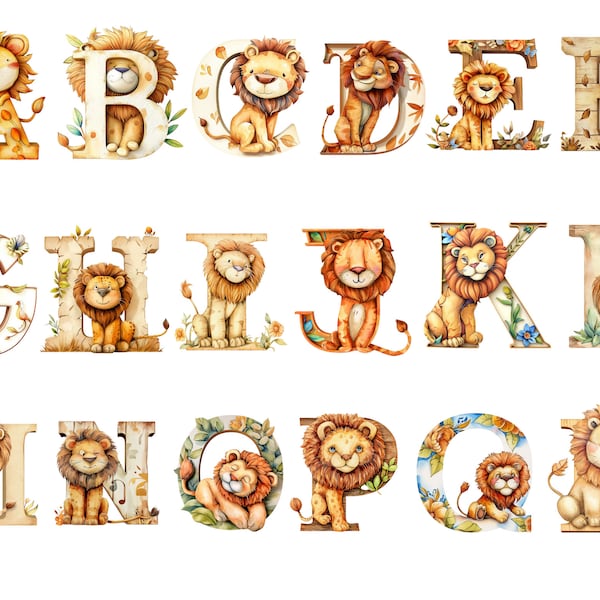 Lion King Letters - Etsy UK