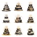 37 Black and Gold Birthday Cakes Watercolor Clipart, Party Clipart, PNG ...