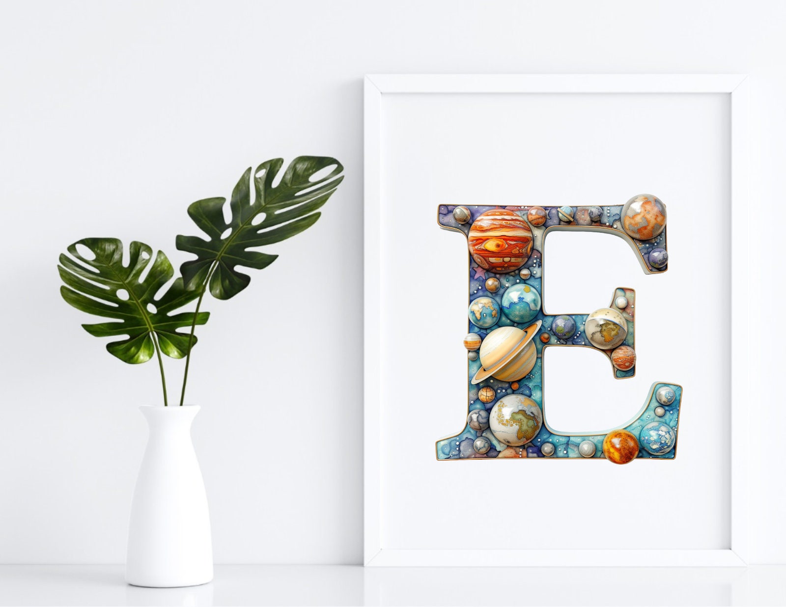 Planets Alphabet, Letters Png, Alphabet Png, Instant Download for ...