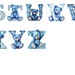 Blue Teddy Bear Alphabet, Letters Png, Alphabet Png, Instant Download ...