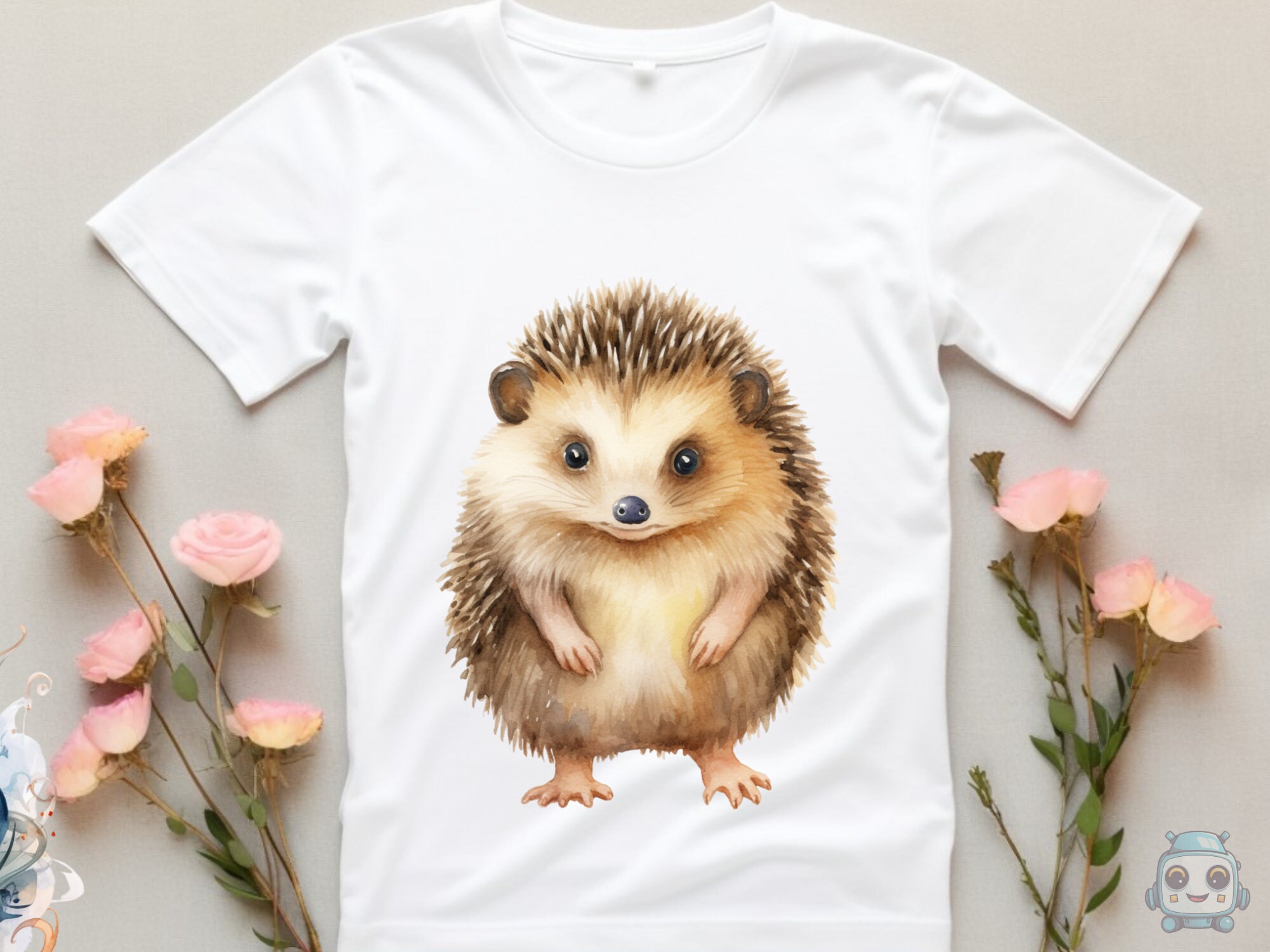 37 Cute Hedgehogs Watercolor Clipart, Animals Clipart, PNG Individual ...