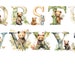 Watercolor Bear Alphabet in PNG for Commercial Use Instant Download ...