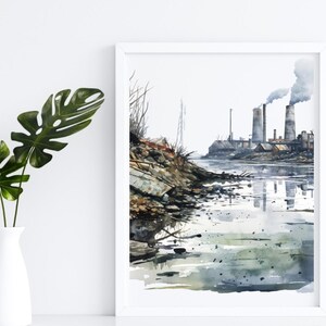 21 Polluted Waters Watercolor Clipart, PNG Individual Images on ...
