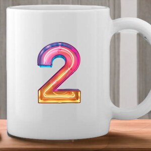 Neon Numbers Clipart, Transparent Background, High Quality, Clipart ...