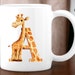 Giraffe Alphabet Watercolor, Giraffe Letters, Transparent Background ...