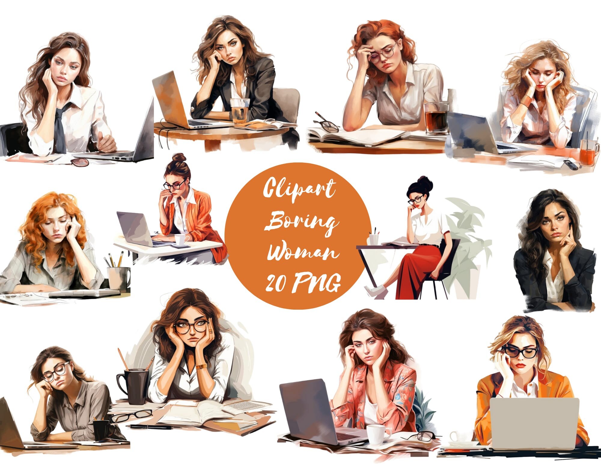 Bored Women Boring Png Bored Women Png Instant Download for - Etsy