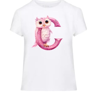 Pink Owl Alphabet, Letters Png, Alphabet Png, Instant Download for ...