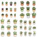 Succulent and Cactus Clipart Bundle – Cute Potted Plants PNG for ...