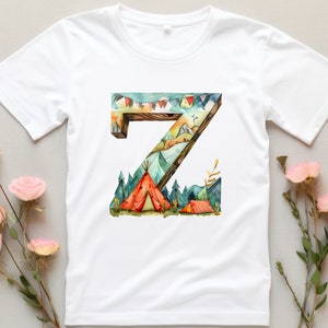 Camping Alphabet Clipart, PNG Individual Images on Transparent ...