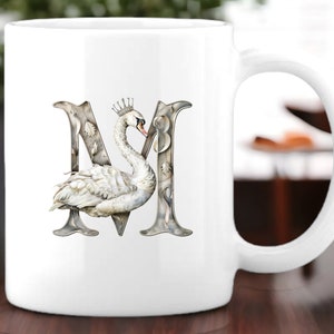 Watercolor Swan Alphabet, Swan Letters Png, Transparent Background ...