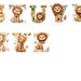 Lion Alphabet Watercolor, Lion Letters, Transparent Background, High ...