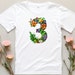 Exotic Flowers Numberst Watercolor, Exotic Numbers, Transparent ...