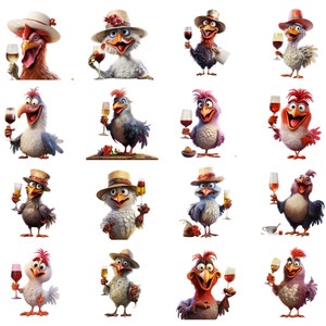 Funny Chickens Clipart, Chicken, Hen, Transparent Background, High ...