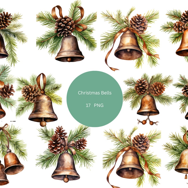 Rustic Christmas Bell - Etsy