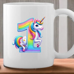 Magical Unicorn Numbers Clipart | Rainbow Numbers | Cute Unicorns ...