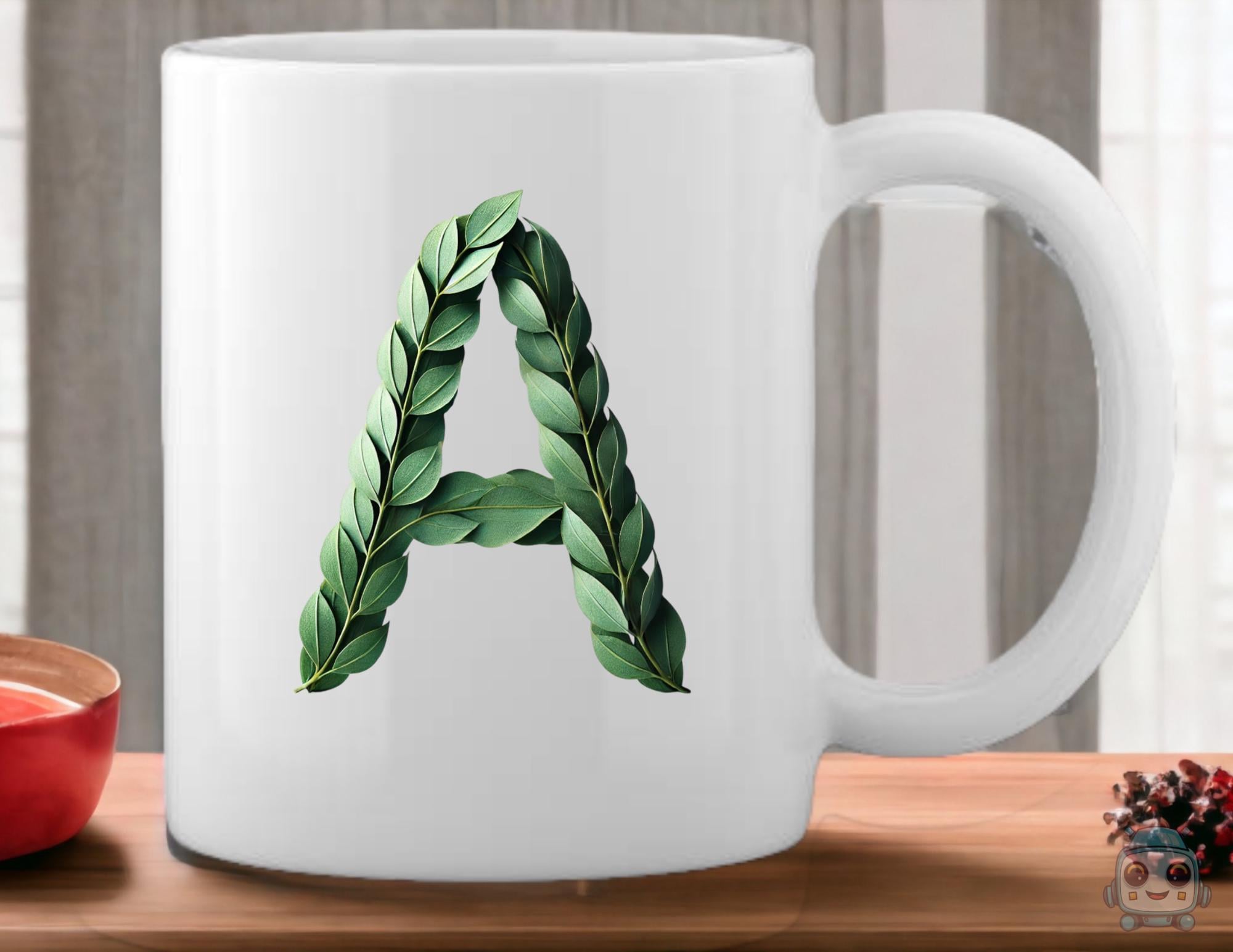 Eucalyptus Leaf Alphabet Clipart Set - Botanical Letters A-Z - Greenery ...