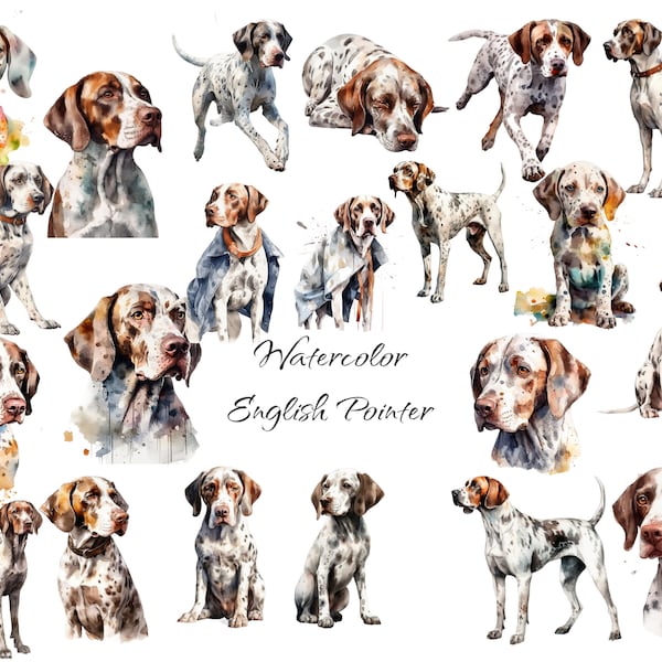 English Pointer Art - Etsy