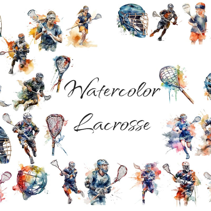 Lacrosse Clip Art - Etsy