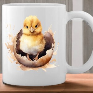 20 Baby Chick Hatching Watercolor Clipart, Bird Clipart, PNG Digital ...