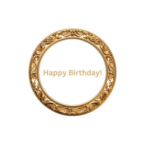Golden Round Frames Clipart, Logo Clipart, Logo Template, Gold Circles ...