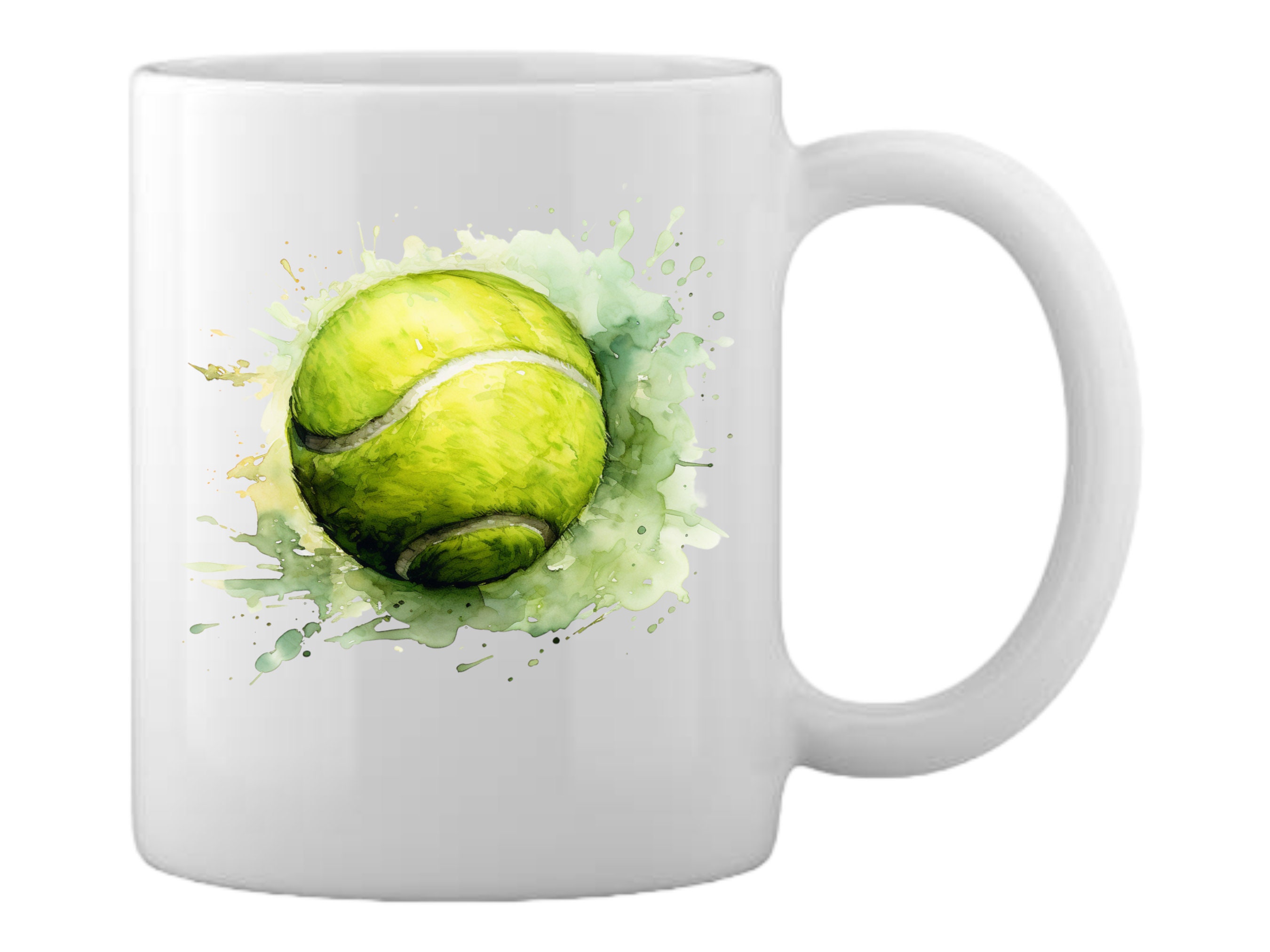 Watercolor Tennis Balls Clipart PNG Digital Files on - Etsy