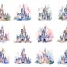 Watercolor Beautiful Castle Clipart, Transparent Background, High ...