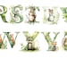 Watercolor Woodland Alphabet Clipart , Alphabet, Transparent Background ...