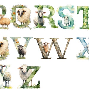 Sheep Alphabet , Transparent Background, High Quality, Clipart, 12x12 ...