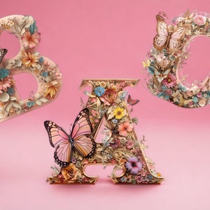 Butterfly Alphabet Cliparts, 26 Beautiful PNG Images, Transparent ...