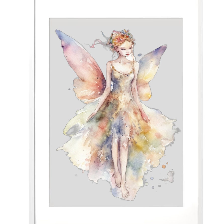 Watercolor Fairies Clipart PNG Images Transparent - Etsy