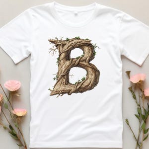 Woodland Tree Letters Clipart - Rustic Nature Alphabet Png, Instant ...