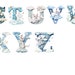 Watercolor Baby Cat Alphabet Clipart, PNG Individual Images on ...