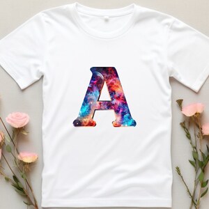 Watercolor Celestial Alphabet Clipart, PNG Individual Images on ...