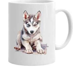 Watercolor Siberian Huskies Clipart, PNG Images, Instant Download ...