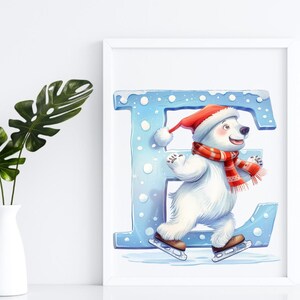 Winter Wonderland Alphabet - Adorable Polar Bear Letters for Festive ...