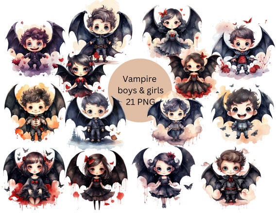 Halloween Vampire Clipart Girl