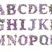 Lilac Flower Alphabet, Letters Png, Alphabet Png, Instant Download for ...