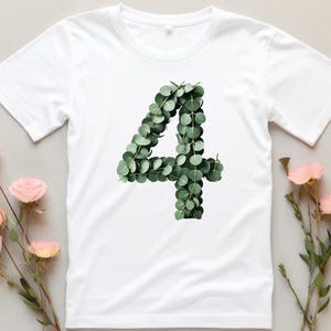 Eucalyptus Leaf Numbers Clipart Set - Botanical Numbers 0-9 - Greenery ...