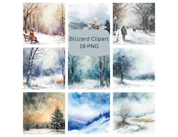 Snow Blizzards Clipart