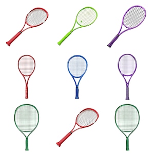 30 Tennis Rackets Clipart, Sports Clipart, PNG Individual Images on ...